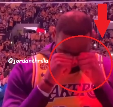 Lebron James Throws Up Illuminati Sign and Devil 666 During Kobe Bryant ...