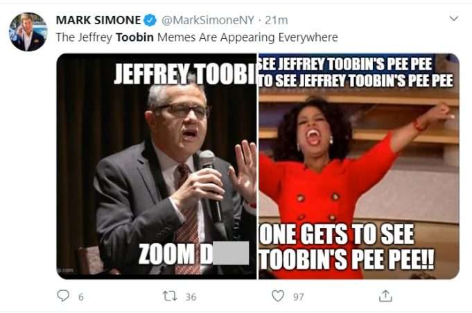 Jeffrey Toobin Zoom Tape Allegedly Leaks by Accident