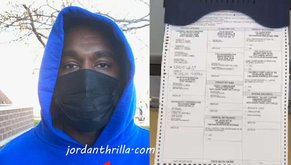 Kanye West Shows His First Voting Ballot EVER in Video and Sends ...