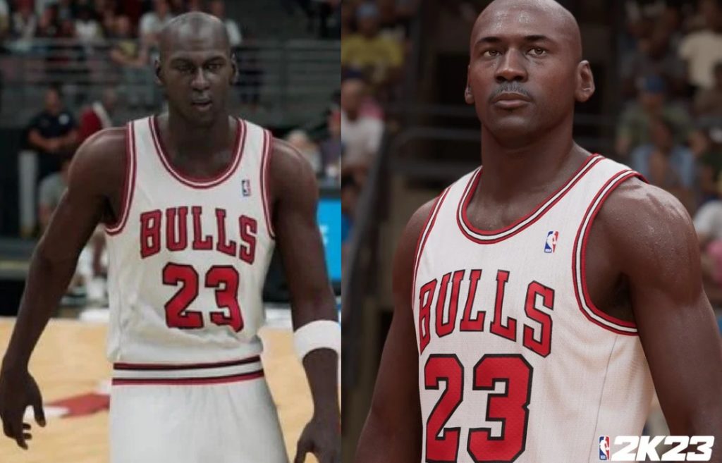 Does NBA 2k23 Michael Jordan Look Better Than 2K22 Michael Jordan? Side ...