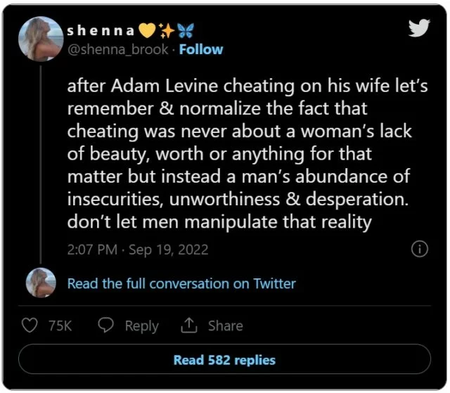 People React to Leaked Texts and Video Exposing Adam Levine Cheating on ...
