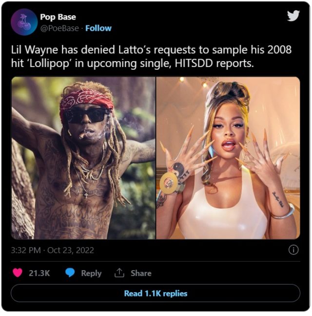 Did Lil Wayne Curve Big Latto's Sample Request? How the Rumor of Lil ...