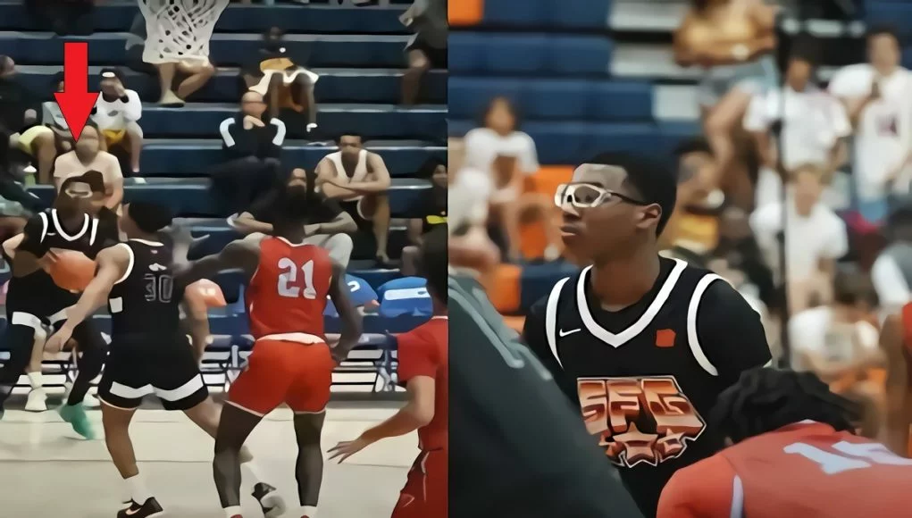 15 Year Old 6'6" Bryce James Game Winner Shot with Bronny James ...