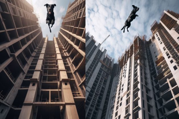 Super Dog Survives a 100 Foot Drop After Jumping From Tall Building in ...