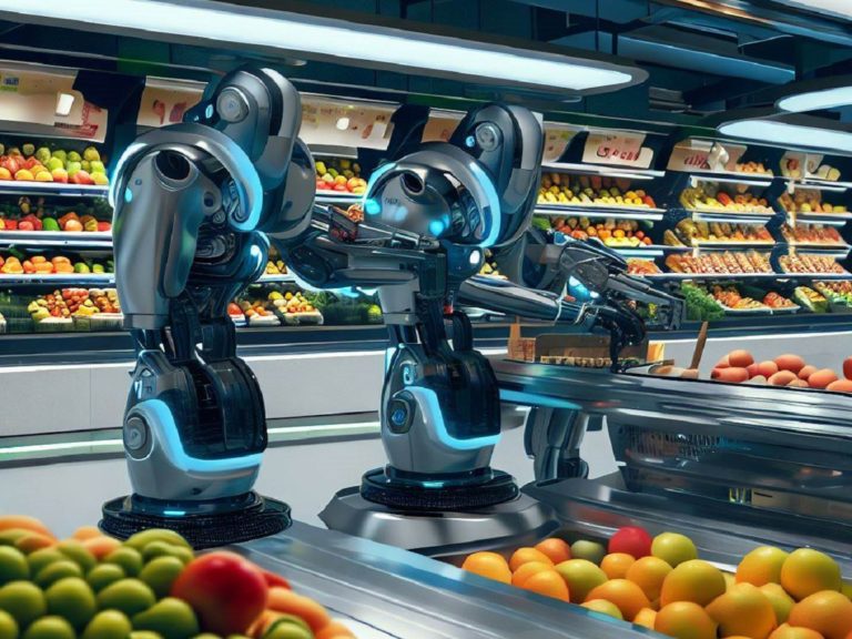Futuristic German Grocery Store with Robots that Cut Fruits and Indoor ...