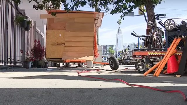 Homeless Man Named Q who Built a Wooden House on Hollywood Blvd Goes Viral