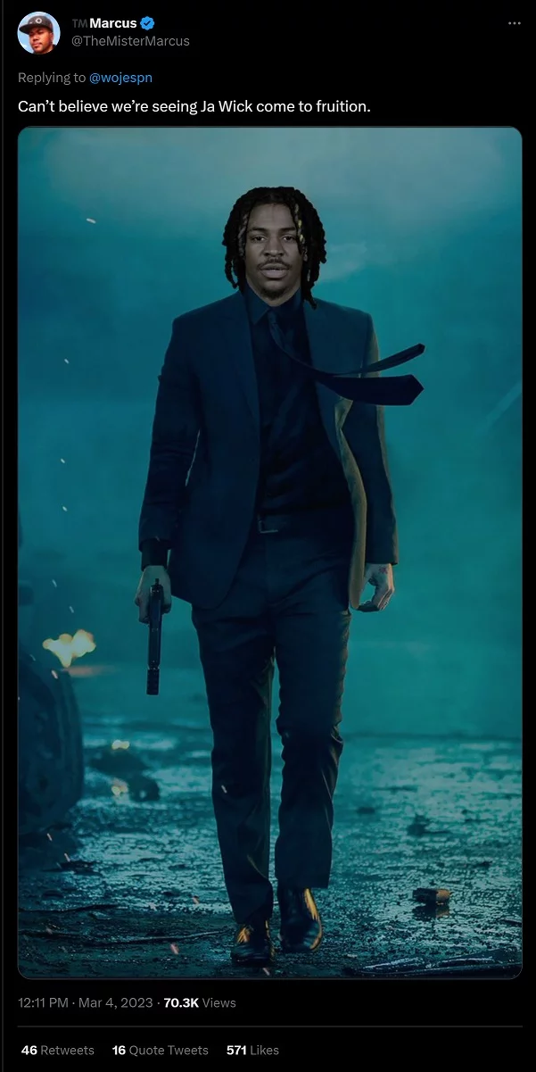 'Ja Wick' Memes Goes Viral after Ja Morant Flashes Gun on IG Live While ...