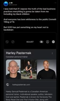 Kanye West Leaks Alleged Text Messages from Harley Pasternak ...