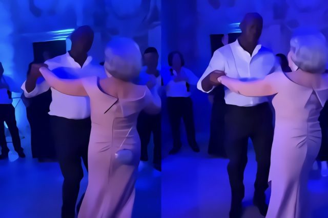 Michael Jordan Dancing with Old White Lady at Wedding to Michael ...