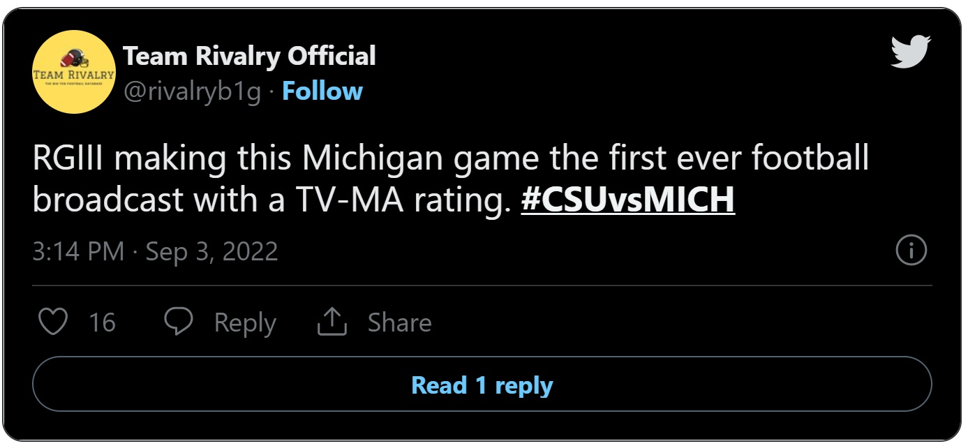 RGIII's 'Orgy (Orji) in End Zone' Joke During Michigan vs Colorado ...