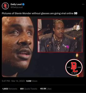 When and Where Were These Photos of Stevie Wonder Without Glasses Taken?