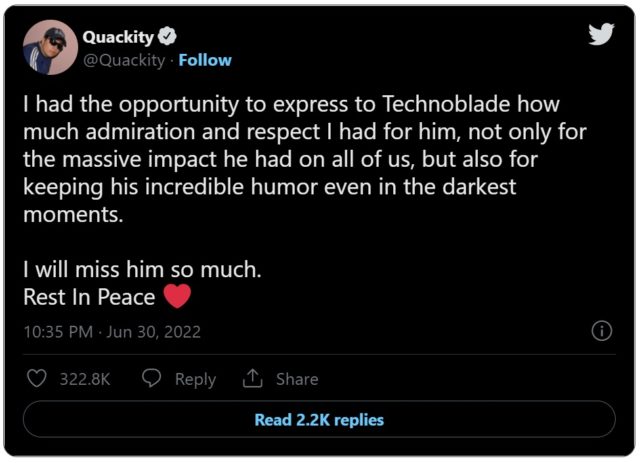 How Did Technoblade Die? Celebrities React to Technoblade Cause of ...