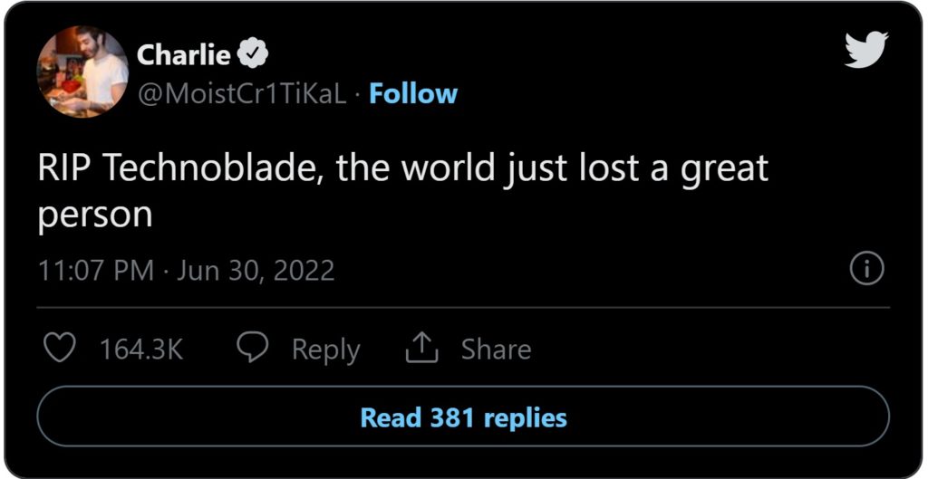 How Did Technoblade Die? Celebrities React to Technoblade Cause of ...