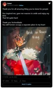 How Did Technoblade Die? Celebrities React to Technoblade Cause of ...