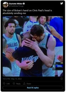 The Size of Boban Marjanovic's Hand on Chris Paul's Head After Fighting ...